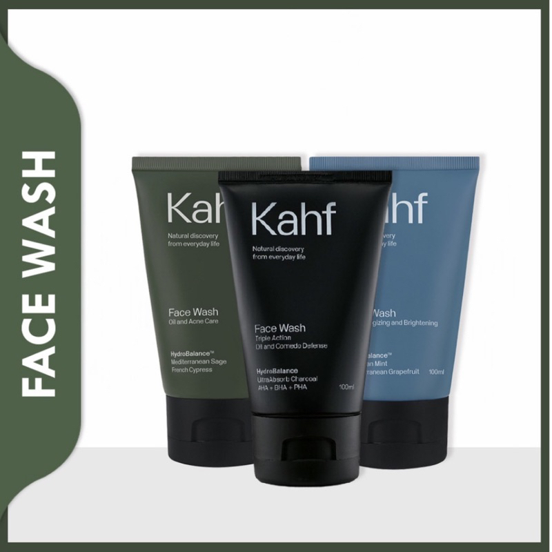 Jual KAHF Face Wash 100 ml - Sabun Wajah Pria | Shopee Indonesia