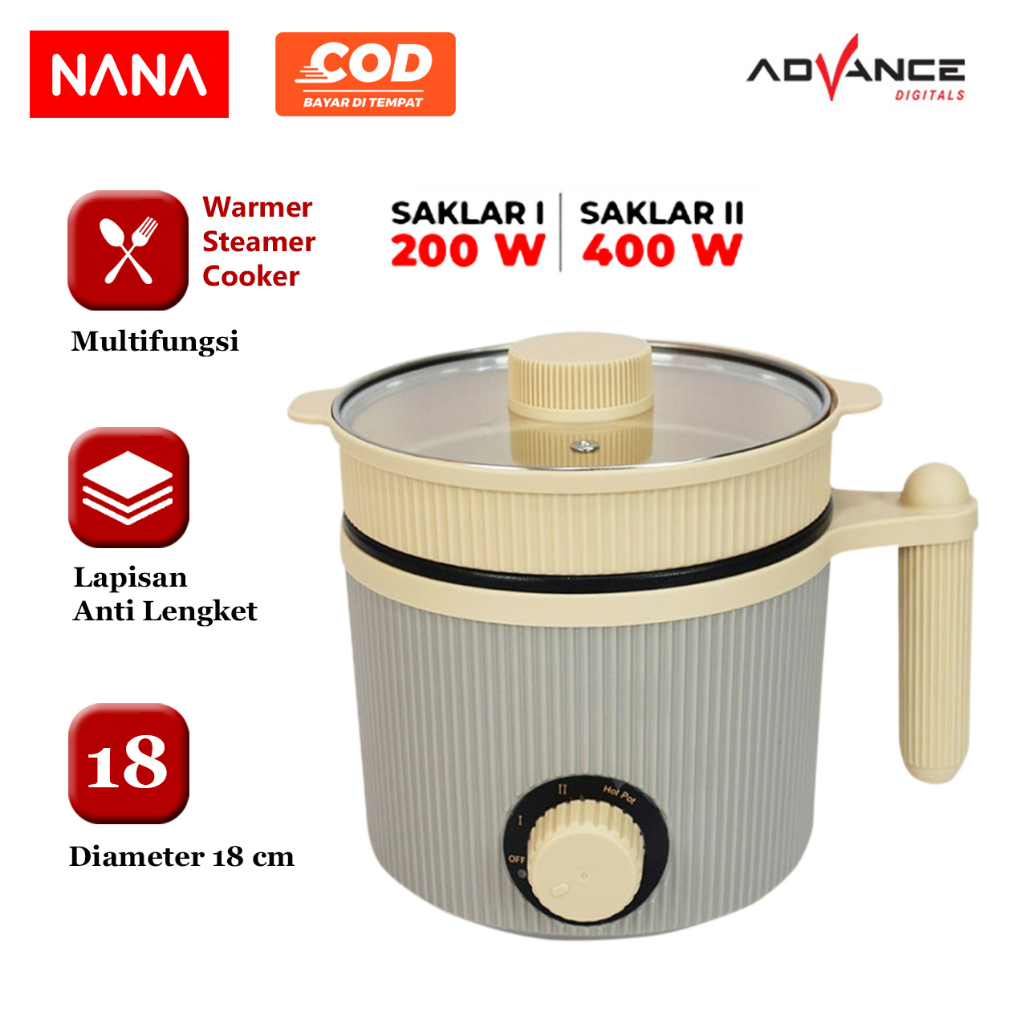 Jual NANA - Advance Panci C310 C18 Cooker Warmer Steamer / Panci ...