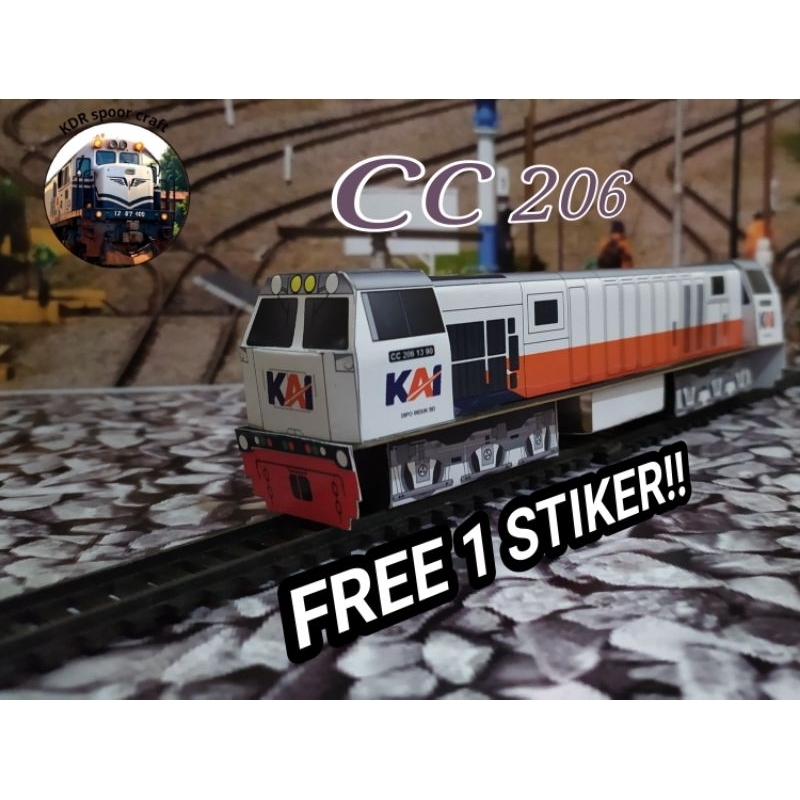 Jual MINIATUR KERETA API INDONESIA - Miniatur Lokomotif CC 206 | Shopee Indonesia