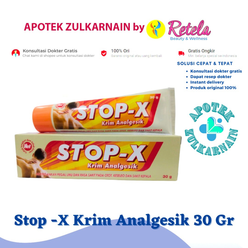 Jual Stop-X Krim Analgesik 30Gr | Shopee Indonesia