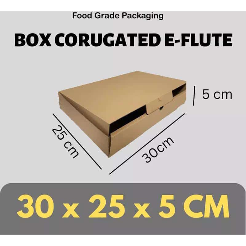 Jual KARDUS BOX 30x25x5 cm / BOX KARTON CORUGATED DIECUT E-FLUTE ...