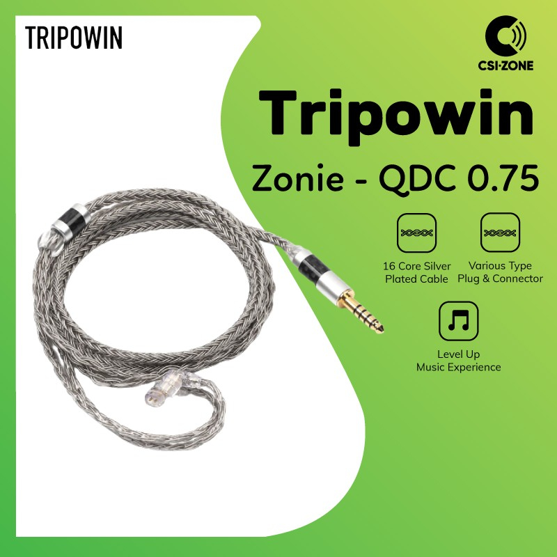 Jual Tripowin Zonie 16 Core Upgraded Silver Plated Cable - QDC 2 Pin 0. ...