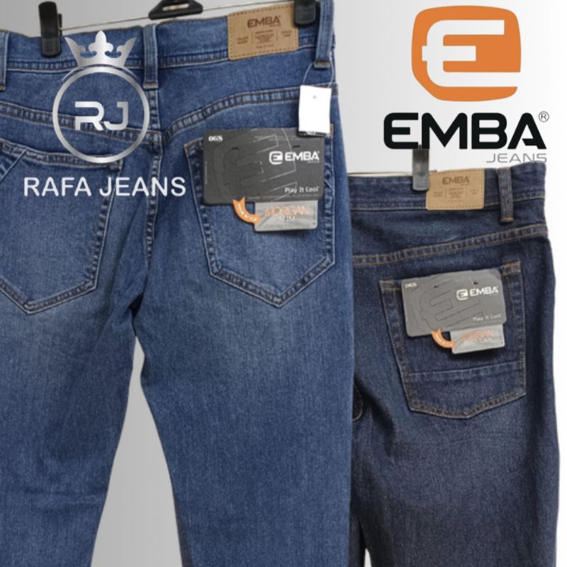 Jual Celana EMBA Jeans Original (rijek minor/dikit) | Shopee Indonesia