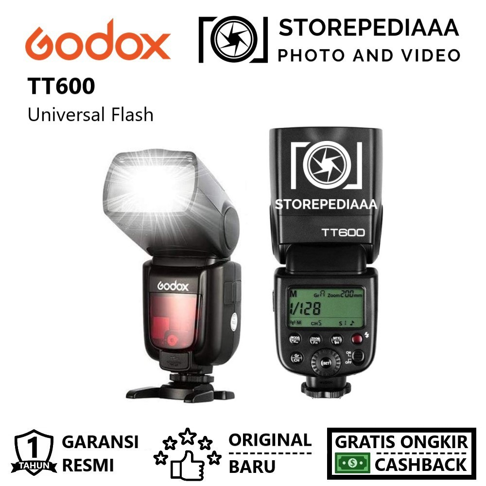 Jual Godox TT600 Universal Flash Camera | Shopee Indonesia