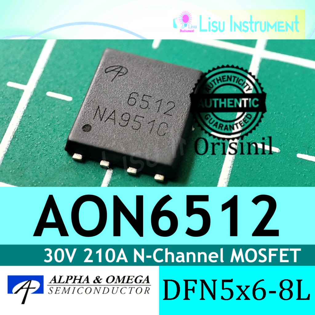 Jual AON6512 30V 210A N-Channel MOSFET AlphaMOS 6512 DFN-5x6 Alpha Omega ORIGINAL | Shopee Indonesia