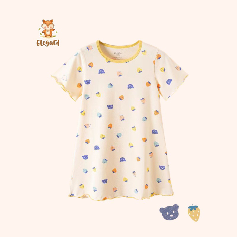 Jual Comfy dress / home dress baju rumah anak perempuan/ piama dress ...