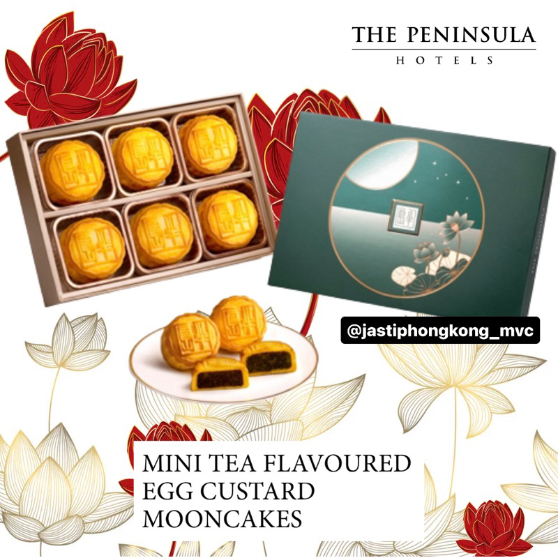 Jual MINI TEA FLAVOURED EGG CUSTARD MOONCAKES PENINSULA | Mooncake ...