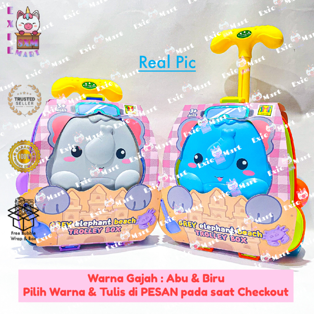 Jual MAINAN ANAK KOPER TAS TARIK PASIR PANTAI KOPER PASIR DINO - BEACH ...