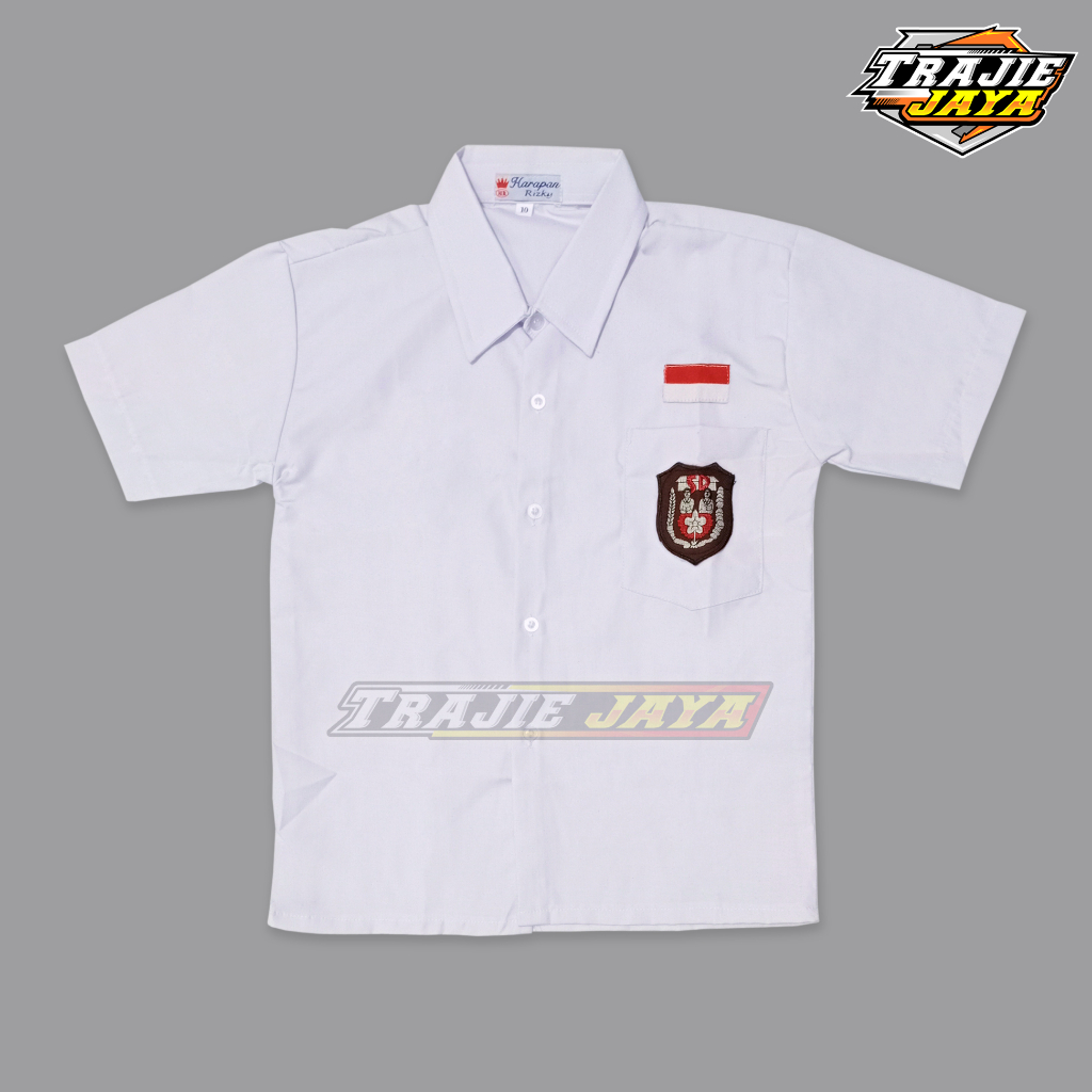 Jual Seragam SD hem putih pendek seragam sekolah kemeja pendek sd ...