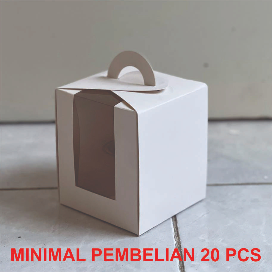 Jual Cupcake Box Mika 9x9x10.5, Kemasan Makanan, Packaging Makanan, Dus ...
