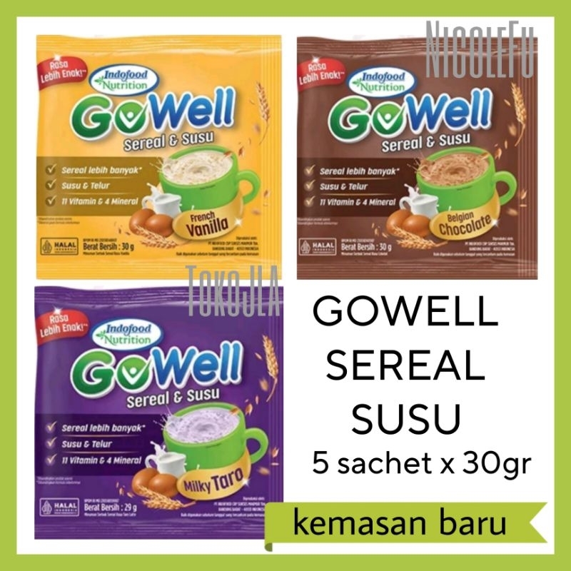 Jual GOWELL Sereal Susu 5x30gr Rentengan (ada 3 varian rasa) | Shopee ...