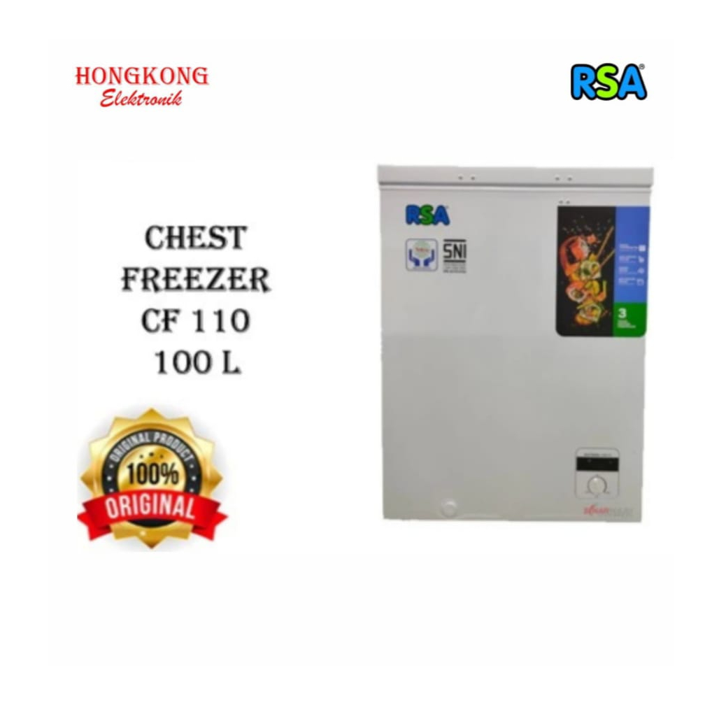 Jual RSA CF 110 KULKAS BOX CHEST FREEZER 100 LITER | Shopee Indonesia