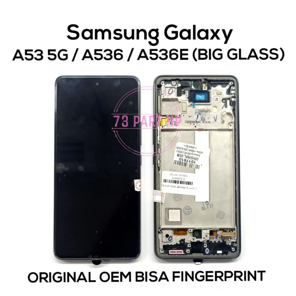 Jual ORIGINAL OEM BIG GLASS - LCD Touchscreen + Frame Samsung A53 5G ...