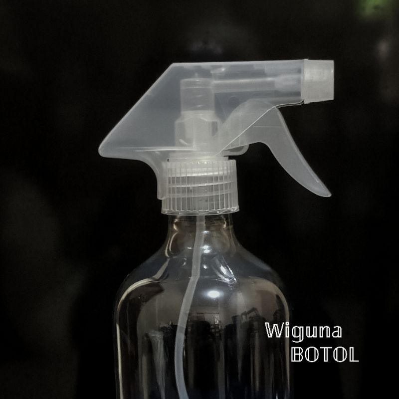 Jual Botol Spray 500ml Clear / Botol Pet 500ml Mada Tutup Spray Kispray ...