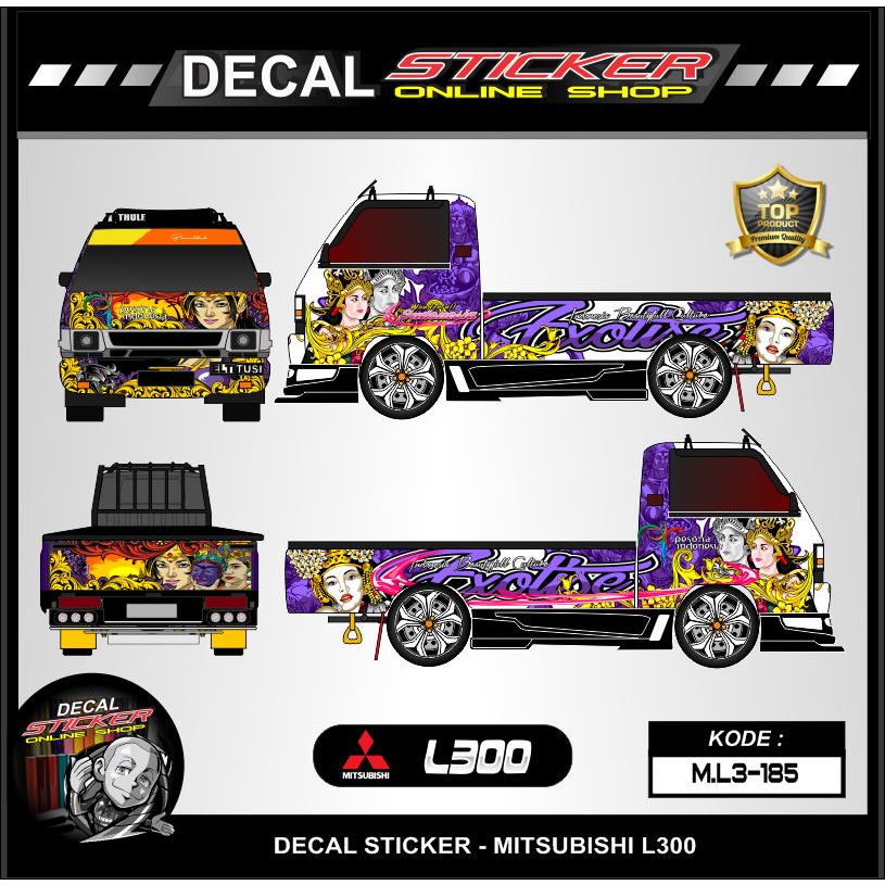 Jual STIKER PICK UP DECAL STIKER MOBIL L300 / STIKER PICK UP / STIKER ...