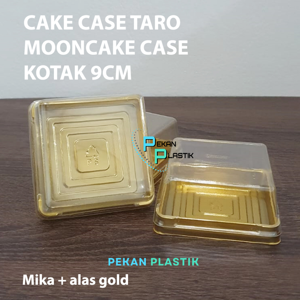 Jual (ISI 10) MIKA PUDING MINI KOTAK / TRAY MOONCAKE MOCHI CUPCAKE KUE MINI 9x9CM | Shopee Indonesia