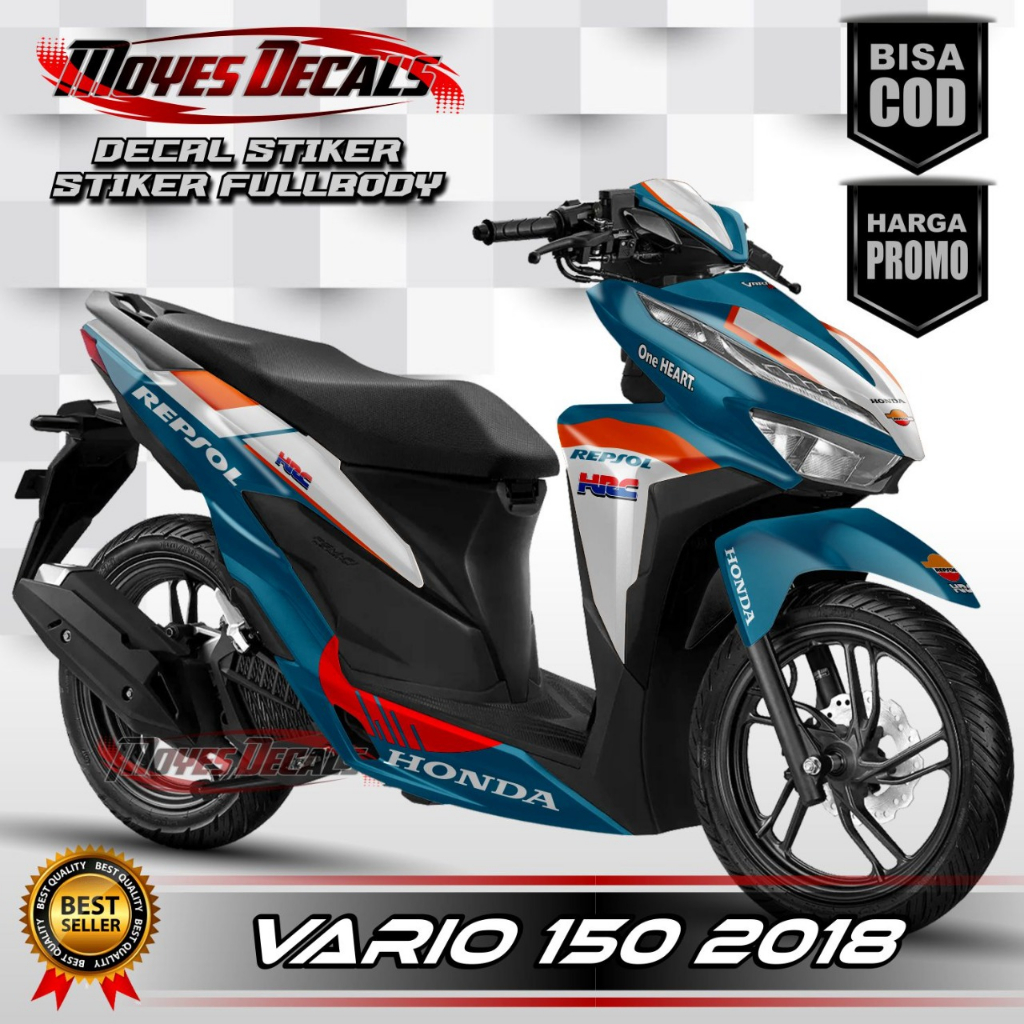 Jual Decal Vario 150 keyless Stiker fullbody Sticker Skotlet Racing3 ...