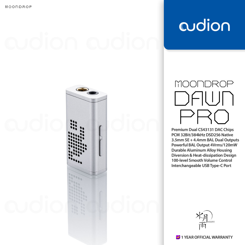 Jual MOONDROP DAWN PRO Dual CS43131 3.5mm+4.4mm Portable DAC/AMP ...