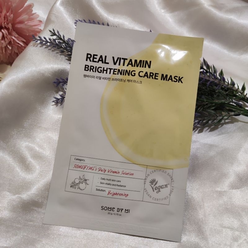 Jual Some By Mi Real Vitamin Brightening Care Mask | Shopee Indonesia
