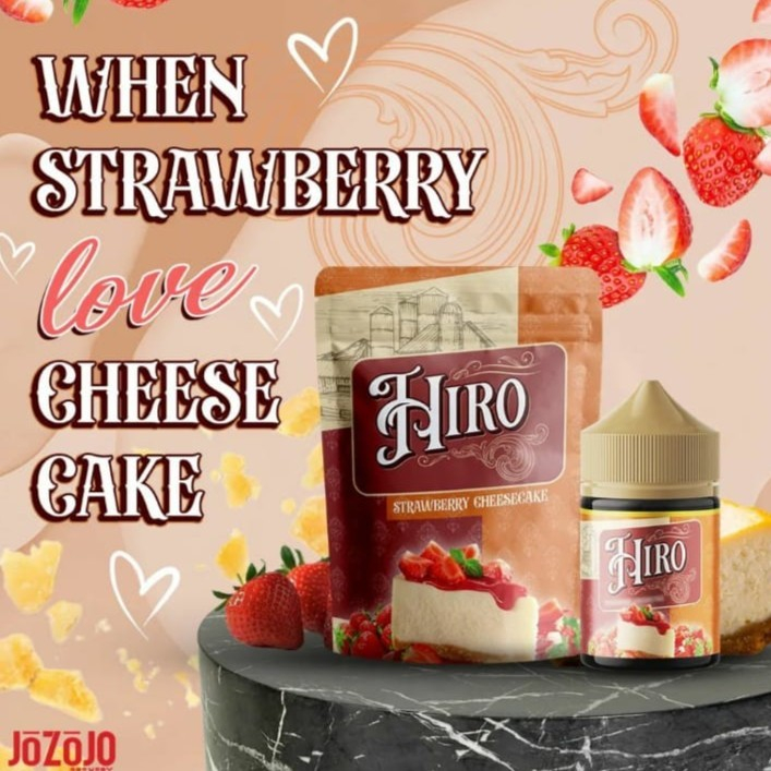 Jual Liquid Hiro Strawberry Cheesecake 60ML by Jozojo Brew x Eliquid ...