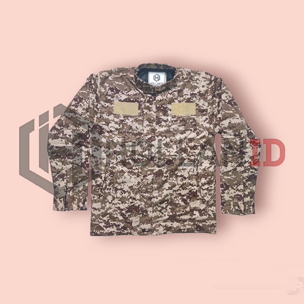 Jual JAKET ABG TENTARA COKLAT LORENG GURUN DIGITAL / ARMY CAMO TACTICAL ...