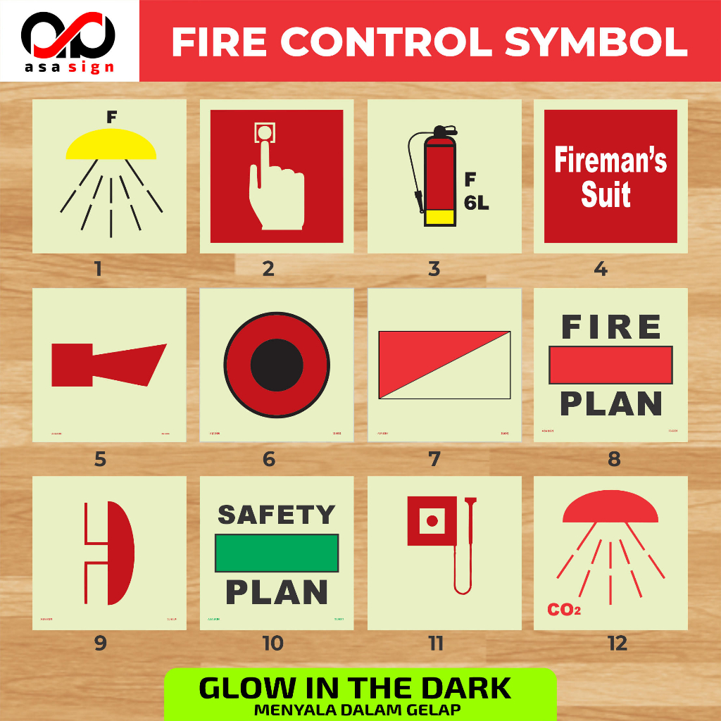 Jual STIKER FIRE CONTROL IMO SYMBOL KAPAL 15x15 | IMO SIGN GLOW IN THE ...