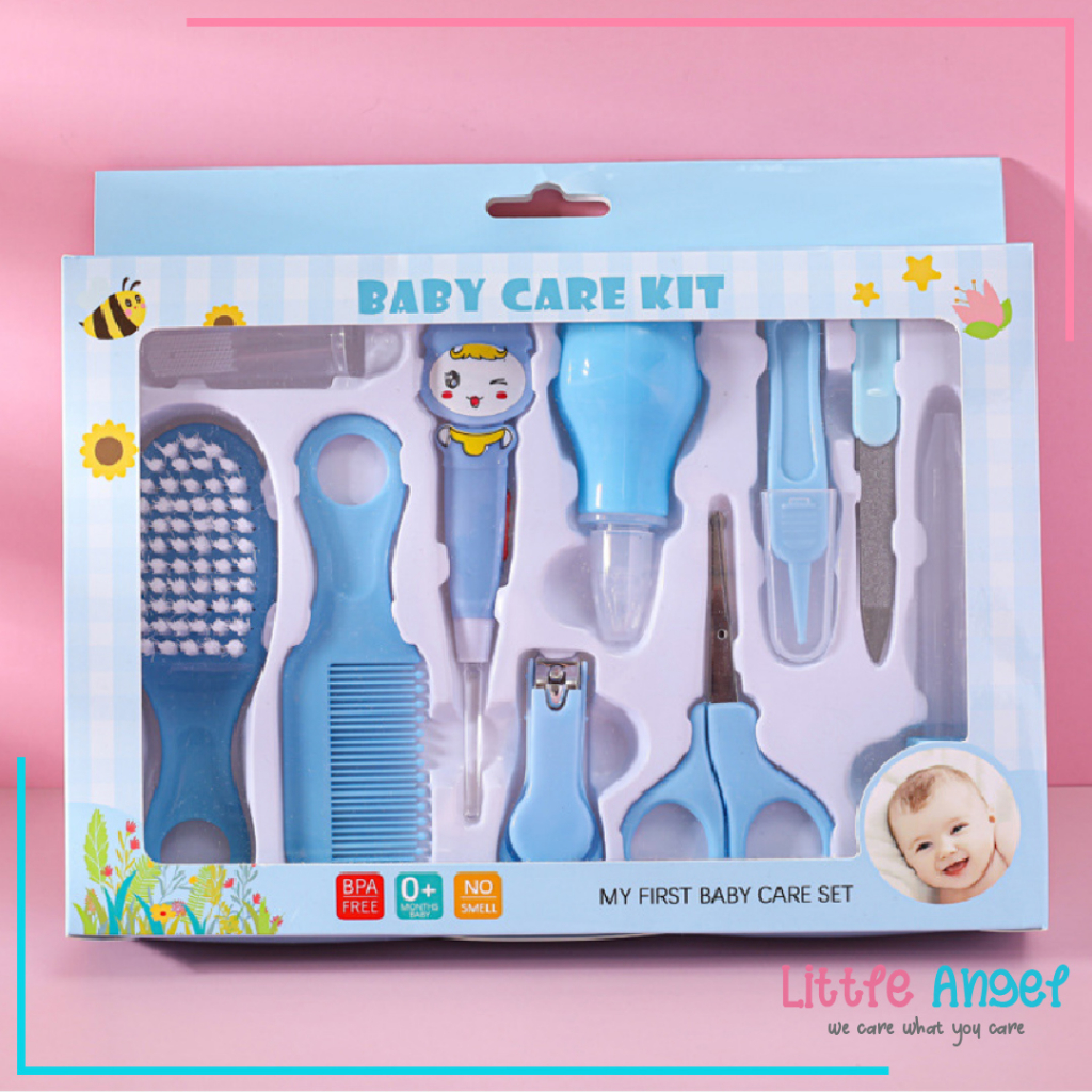 Jual BABY CARE NAIL KIT SET Alat Perawatan Bayi 10in1 Termometer Sisir ...