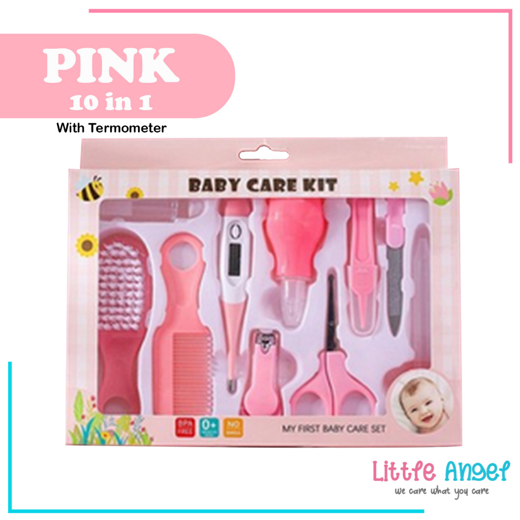 Jual BABY CARE NAIL KIT SET Alat Perawatan Bayi 10in1 Termometer Sisir ...