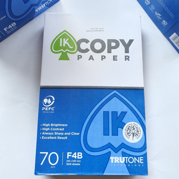 Jual F4 KERTAS HVS COPY PAPER 70 gsm ukuran F4! 500 lembar | Shopee ...