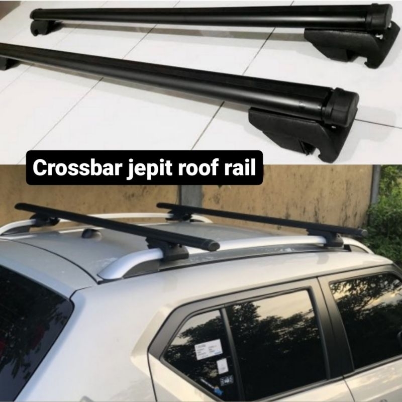 Jual Suzuki Ignis crossbar jepit roofrail palang roof rack bagasi atas ...