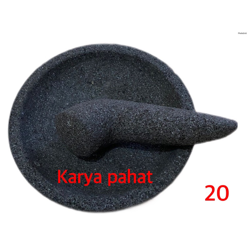 Jual Cobek batu asli 20 cm | Shopee Indonesia