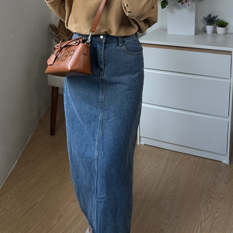 Jual denim skirt | rok denim | rok wanita |bawahan wanita | Shopee ...