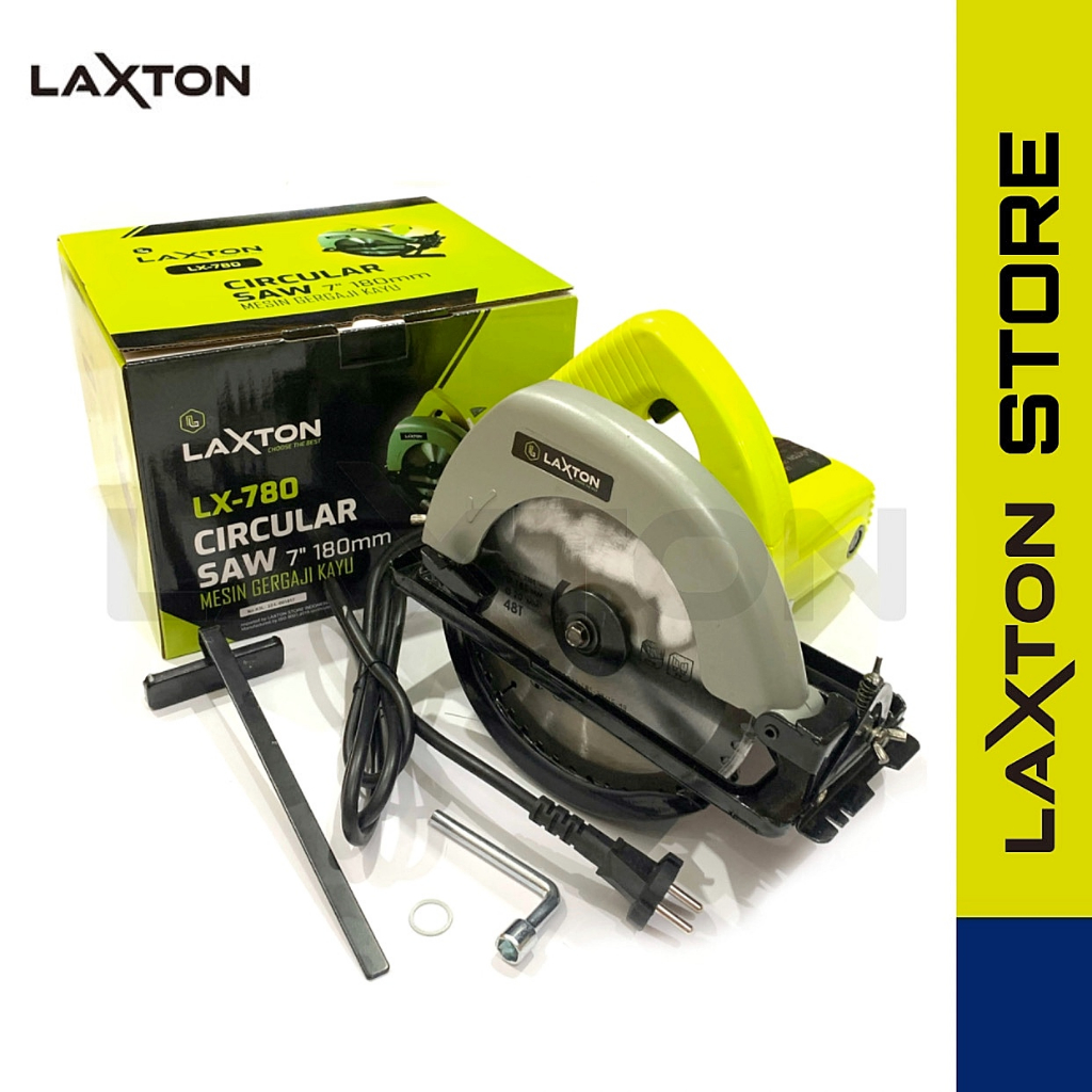 Jual LAXTON gergaji kayu PEMOTONG 7 inch circular saw circle LX780 MURAH LARIS | Shopee Indonesia