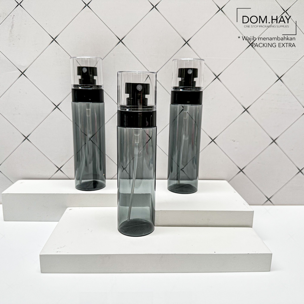 Jual 100ml Botol Spray Plastik Hitam 4BD Face Mist Hair Spray Perfume ...