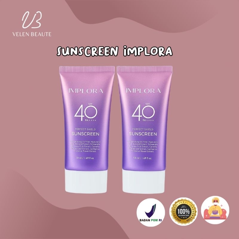 Jual Implora Perfect Shield Sunscreen Spf40 PA++++ 50ml | Shopee Indonesia