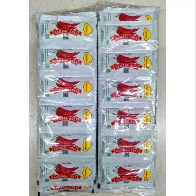 Jual Saos Sambal Nasional Sachet / Stik Kemasan 9 gram Harga Per Pack ...