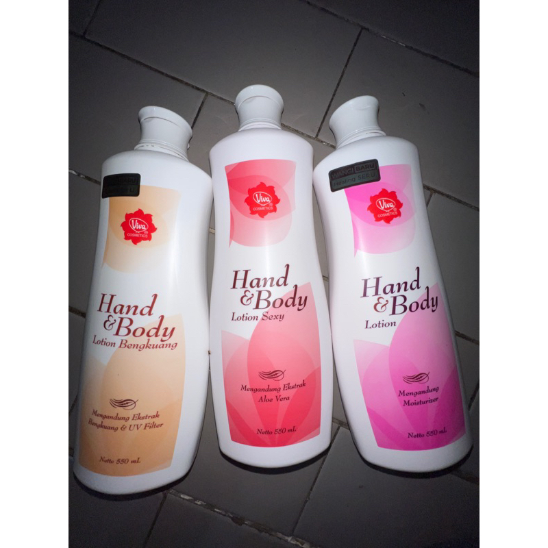 Jual VIVA HANDBODY LOTION 550ml sexy dan standart beli 3 lebih murah | Shopee Indonesia