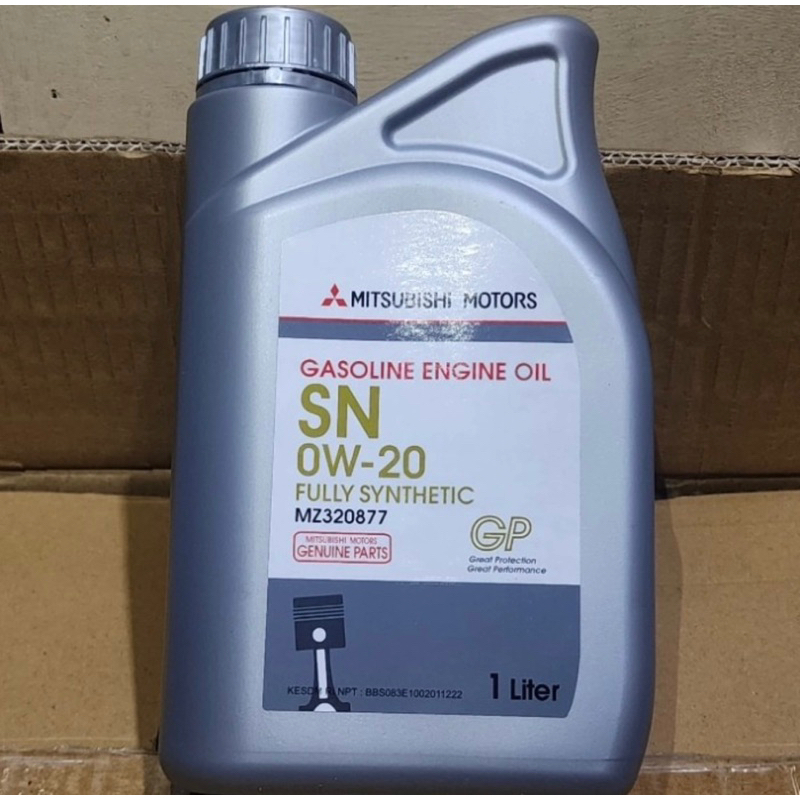 Jual Oli Mitsubishi 0W-20 SN Fully Synthetic MZ320877 Original 1 Liter ...