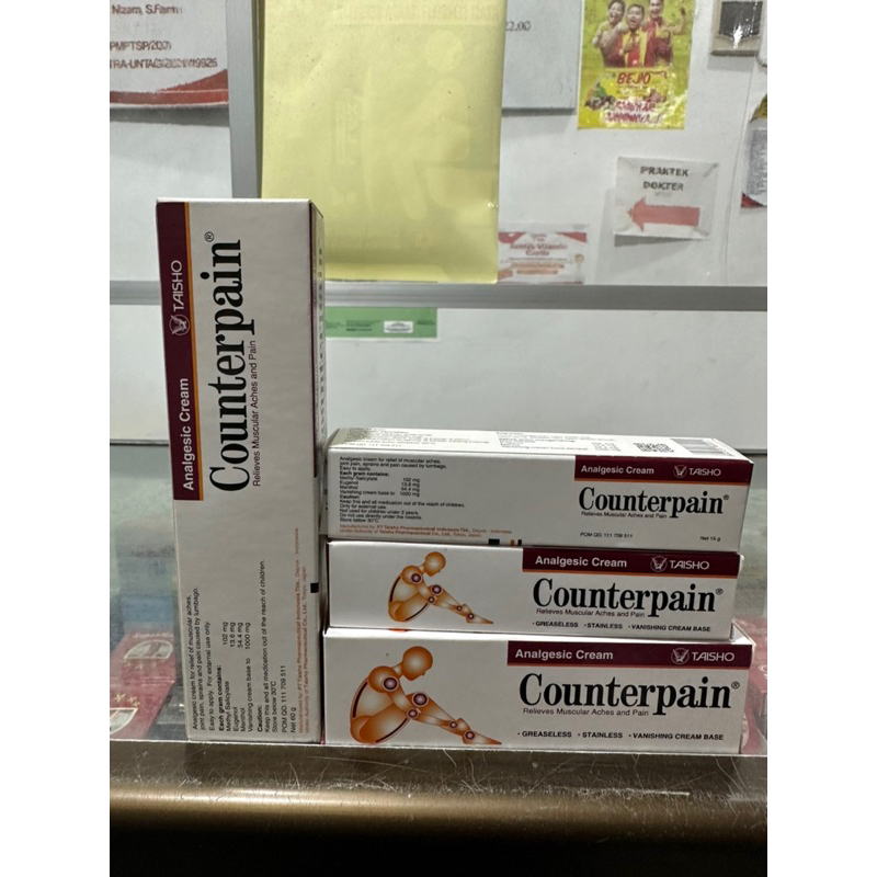 Jual Counterpain Merah 15gr 30gr 60gr | Shopee Indonesia