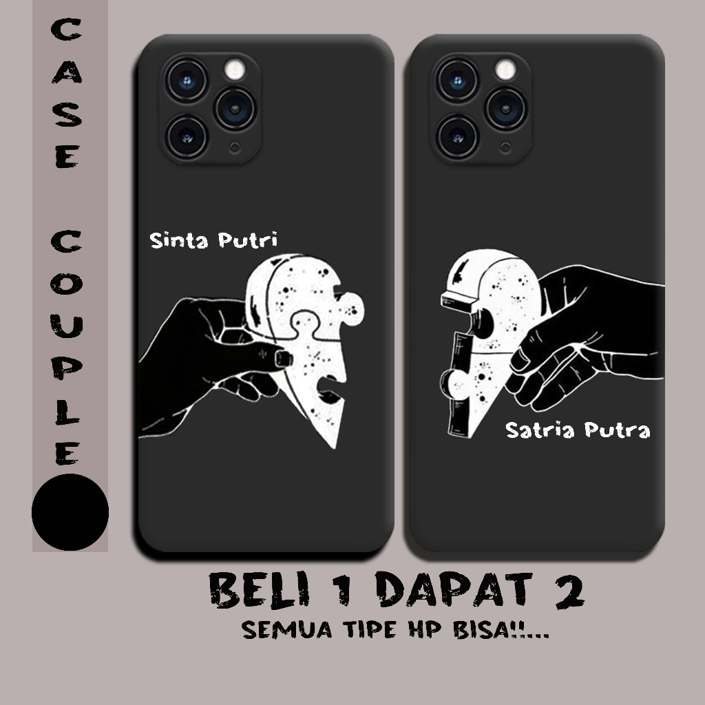 Jual [CC-12] Custom Case Hp COUPLE NAMA BEBAS [ BELI 1 SUDAH DAPAT 2 ...