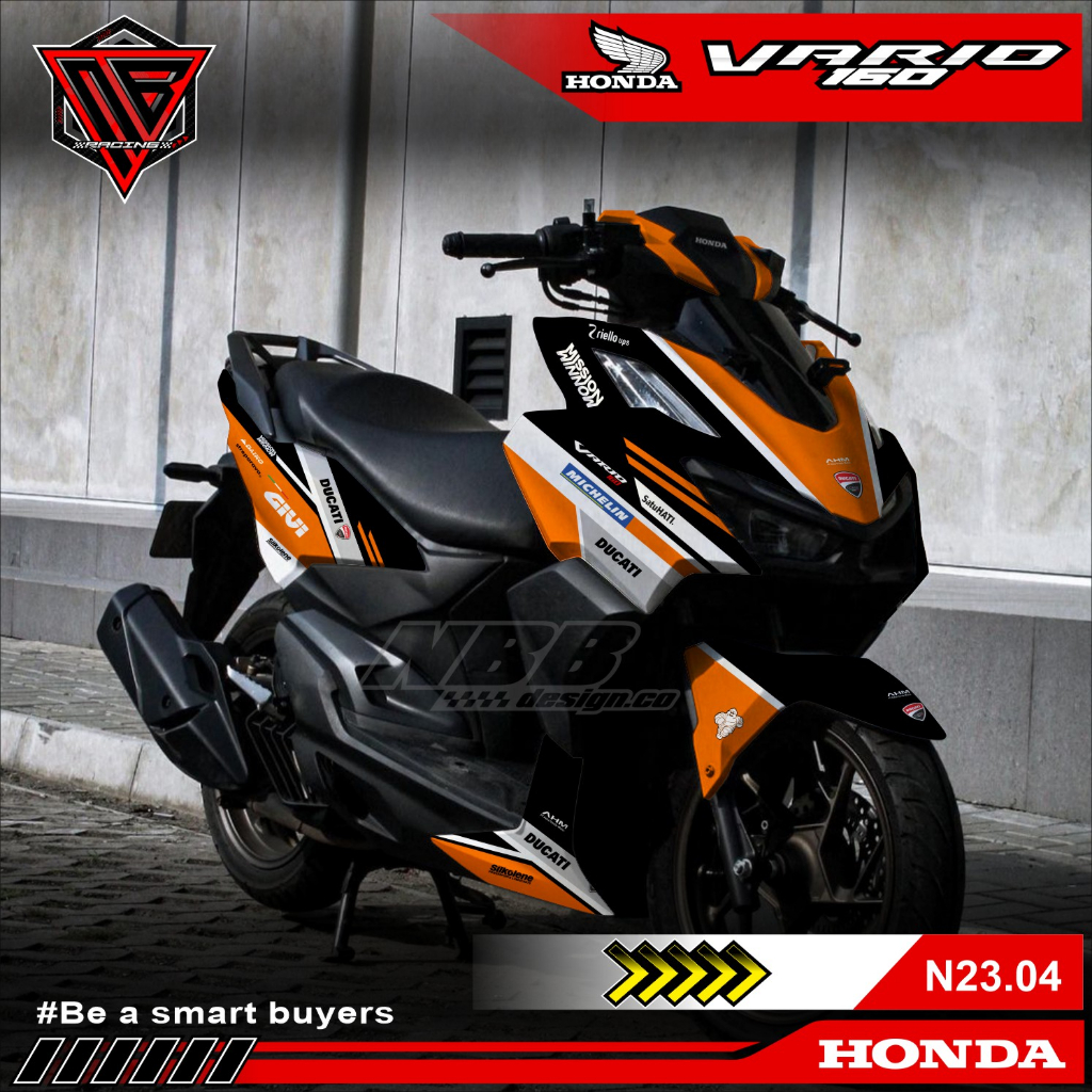 Jual (COD) Decal Sticker Honda Vario 160 2022 Fullbody Fullblok Motif ...