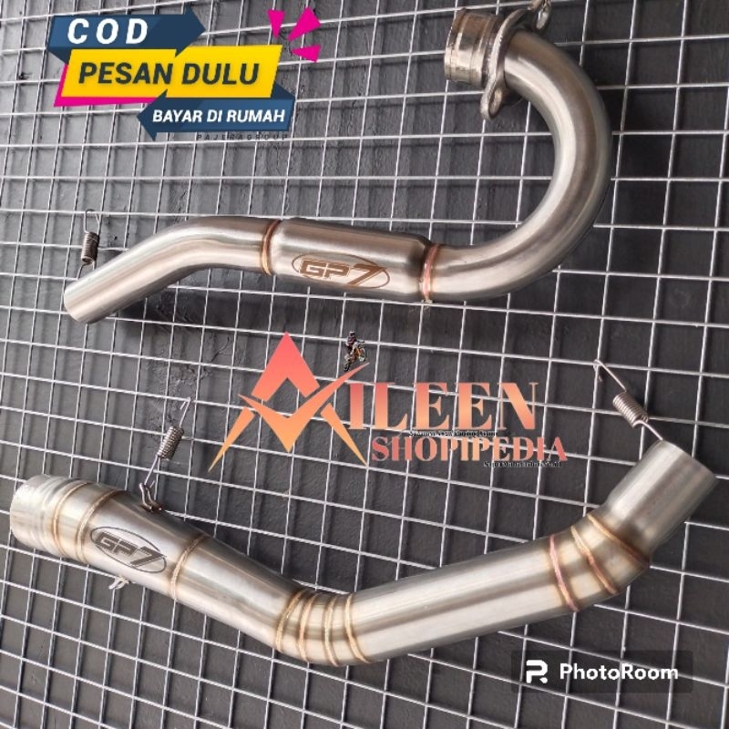 Jual Pipa Leher Header Knalpot Racing GP7 Crf 150 Klx 150 Dtracker150 ...