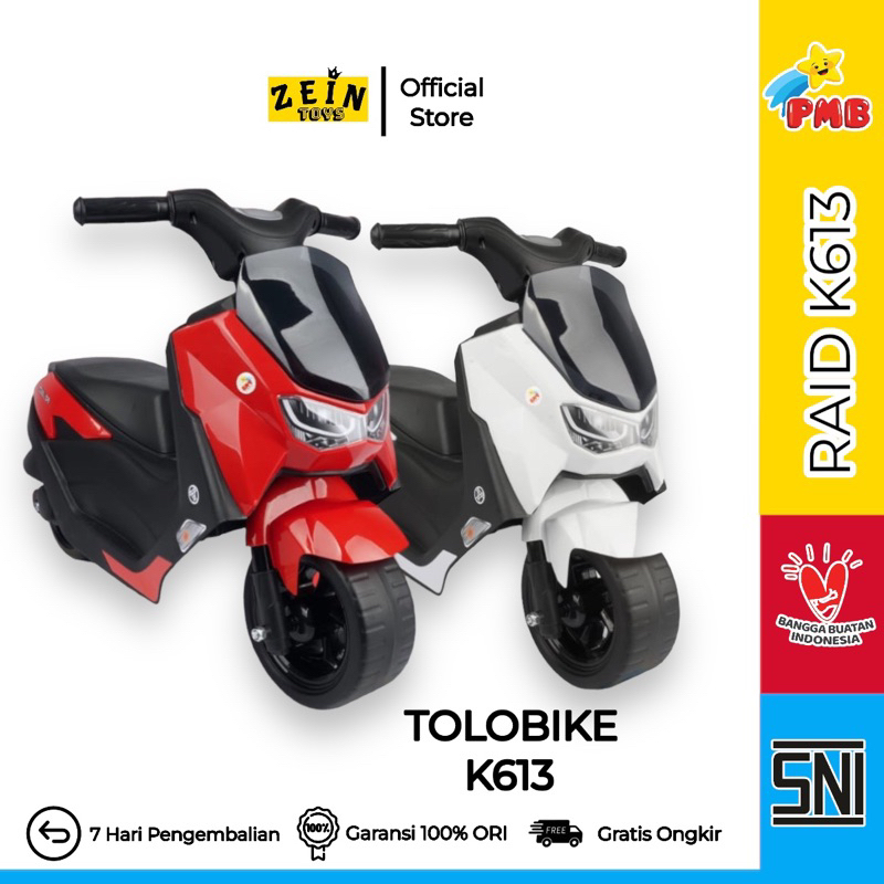 Jual Zeintoys mainan anak motor dorong anak PMB FTF RAID K613 | Shopee ...