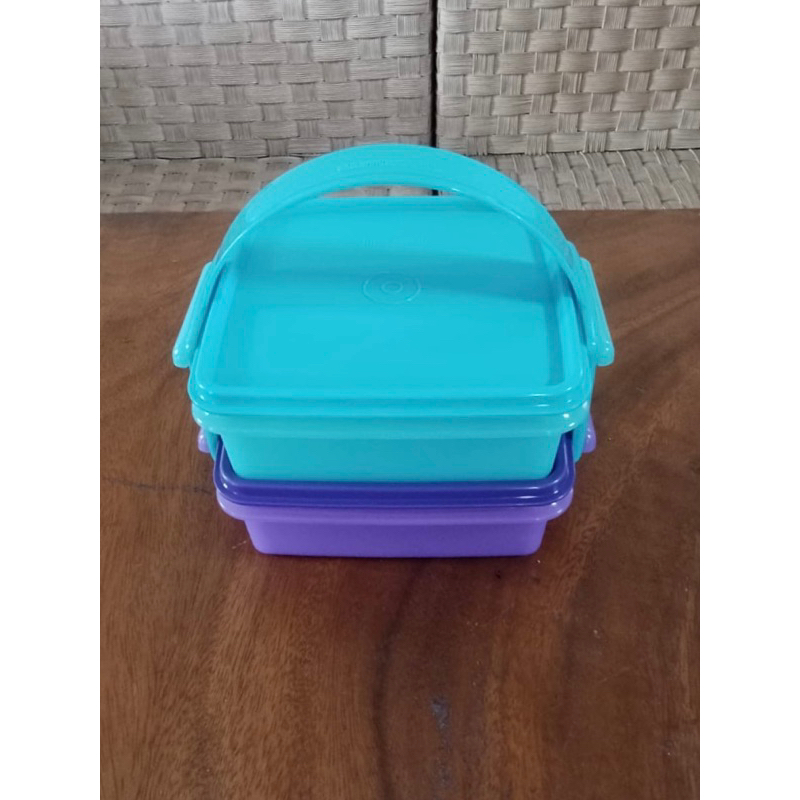 Jual Rantang Tupperware Biru Ungu Small Carry All Set | Shopee Indonesia