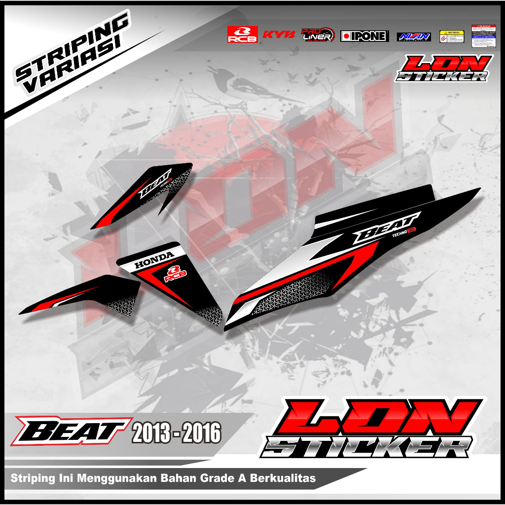 Jual STRIPING BEAT FI / STRIPING BEAT / STICKER BEAT/ STRIPING MOTOR ...