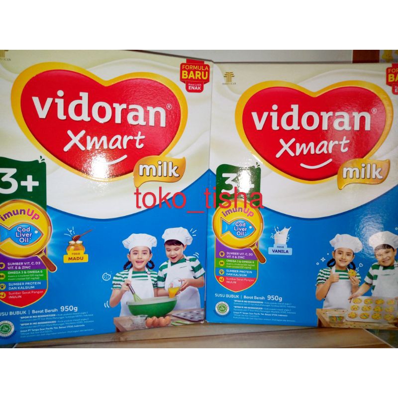 Jual VIDORAN XMART 3+ 700gr/925gr MADU/VANILLA | Shopee Indonesia