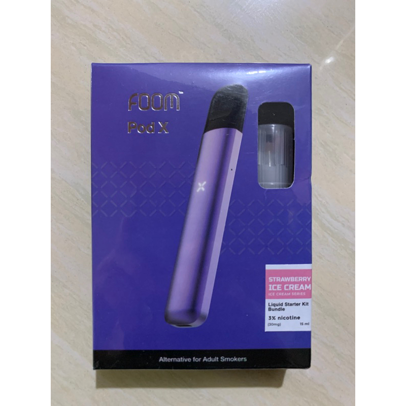 Jual FOOM POD X BUNDLING LIQUID (PURPLE STRAWBERRY ICE CREAM15ML ...