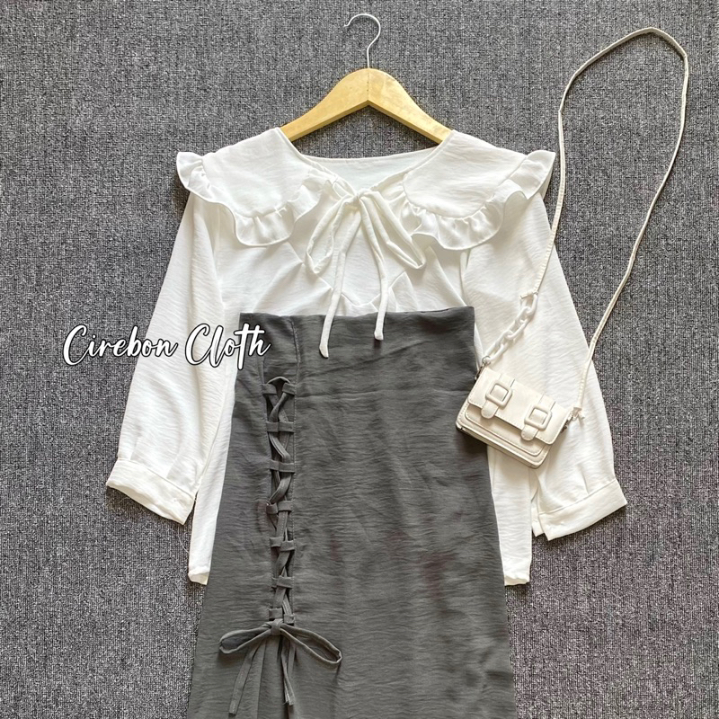 Jual Cirebon Cloth - Minji Set Crinkle Airflow / One Set Korean Style ...