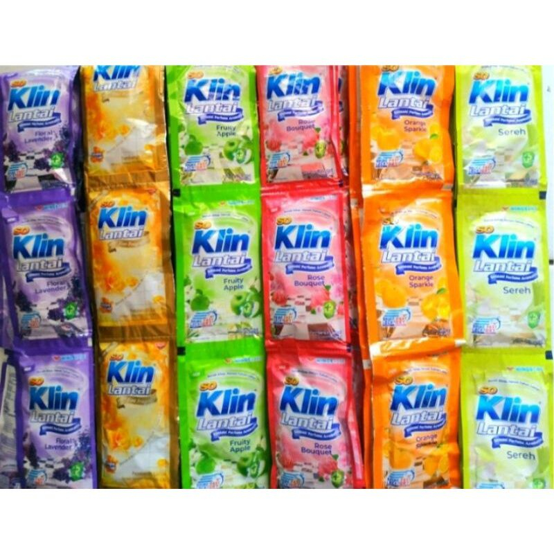 Jual SO KLIN LANTAI RENTENG KUNING LAVENDER APEL 23 ML ISI 12 PCS ...