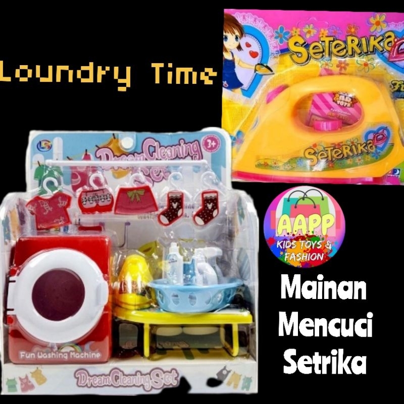 Jual Mainan anak Laundry Mesin cuci Setrika | Shopee Indonesia